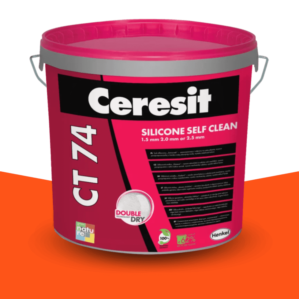 CT74 - Top Coat Render- Silicone Self Clean - 1.5mm, 2mm, 2.5mm Grain ...